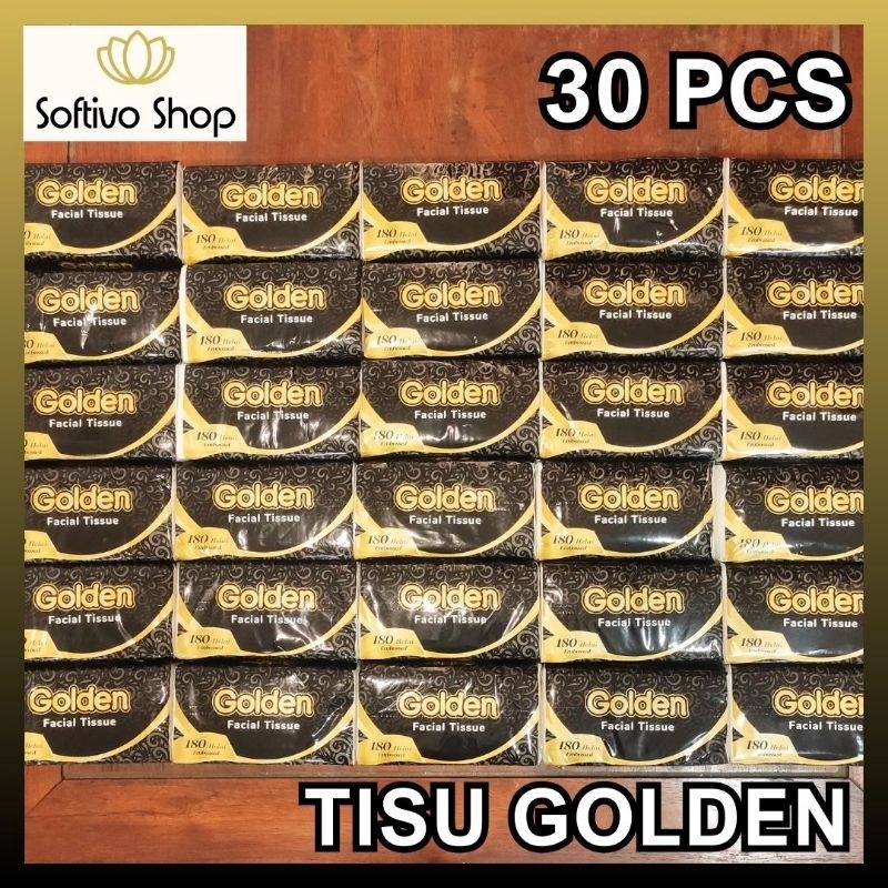 Jual Tisu Golden 30 Pcs 180 Helai Tisu Wajah Facial Tissue Murah Promo ...