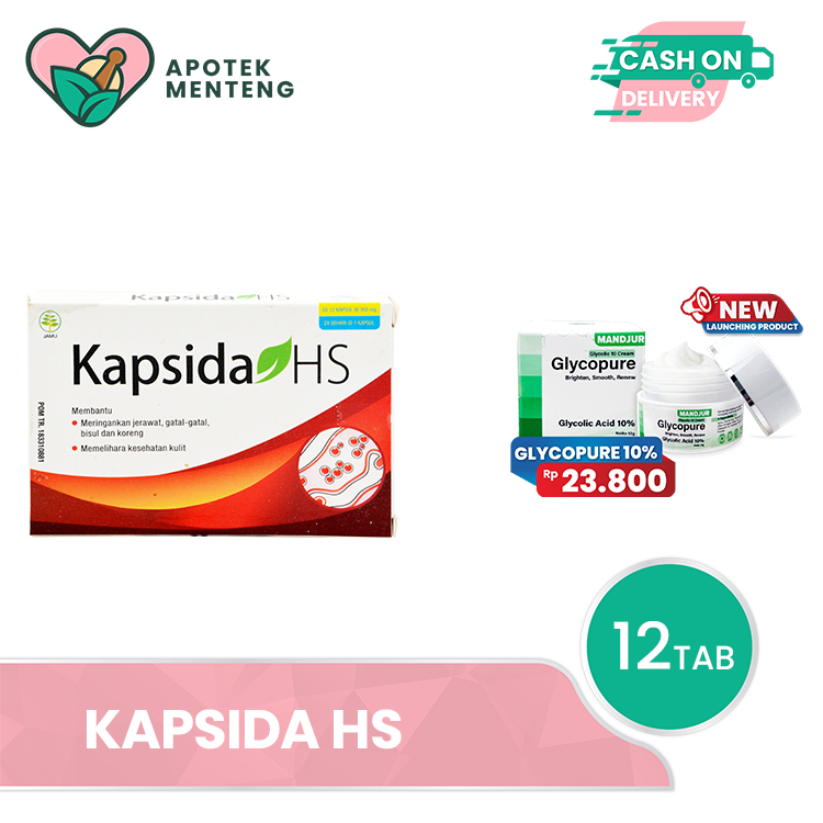 Jual Kapsida HS 12 Kapsul - Obat Gatal dan Jerawat dengan Ekstrak ...