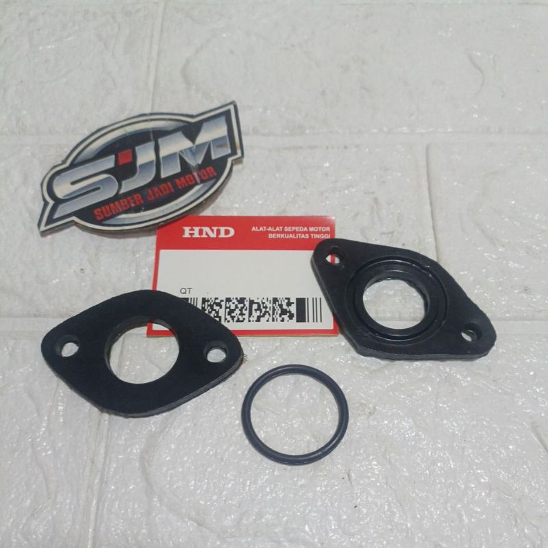 Jual ebonit fiber karbu karburator astrea grand prima star atas bawah SET | Shopee Indonesia