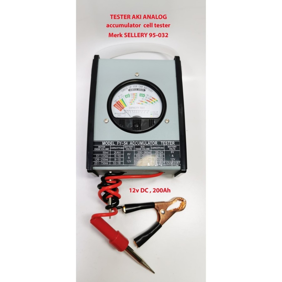 Jual Battery Tester Analog Jarum SELLERY Alat Tes Aki / Accu | Shopee ...