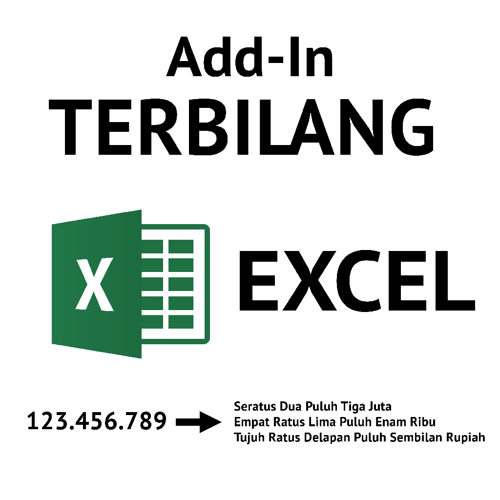 Jual Terbilang RUPIAH Excel, Add-Ins, LANGSUNG PAKAI | Shopee Indonesia