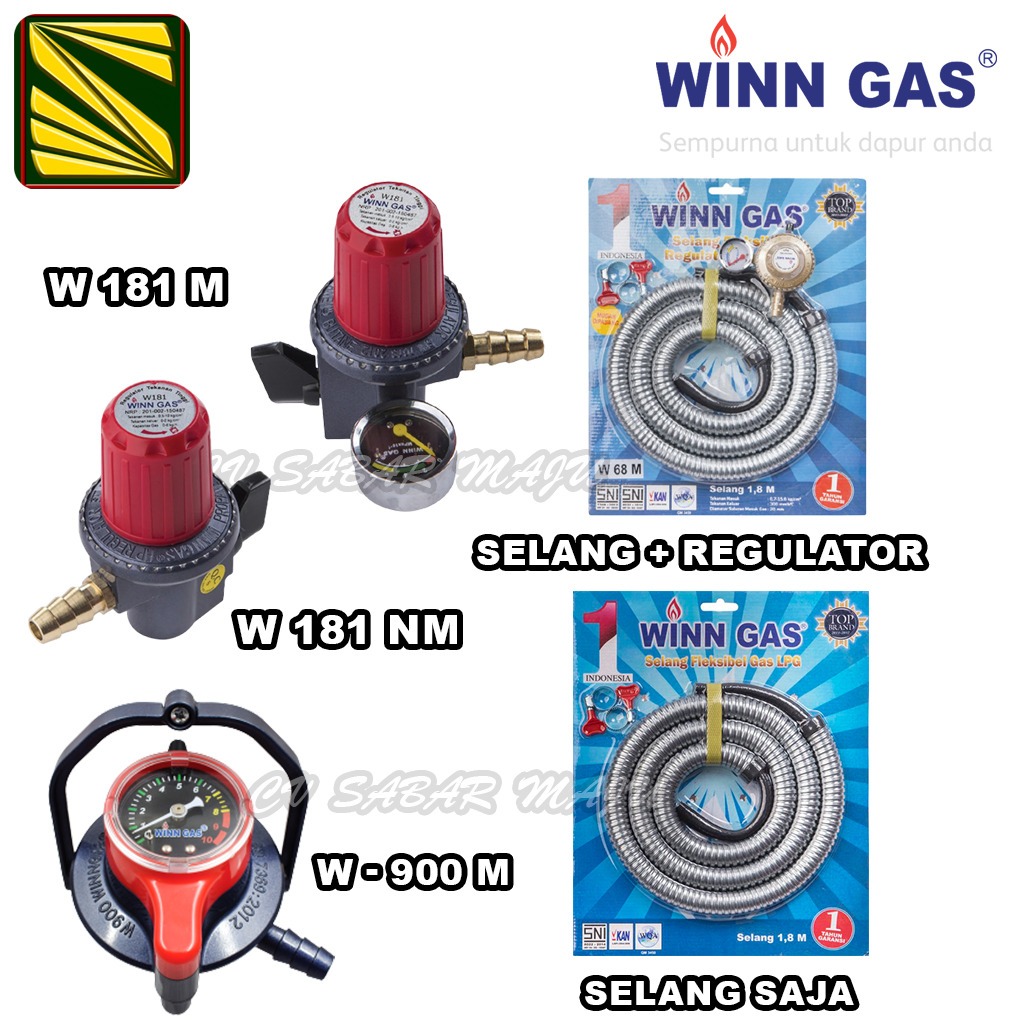 Jual Win Gas Selang / Regulator Gas Win Gas / Selang Paket Meter ...
