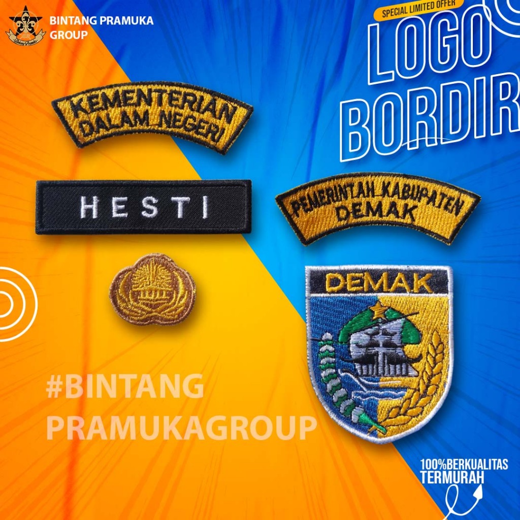 Jual Logo Demak Bordir Seragam Korpri Keki PNS | Shopee Indonesia