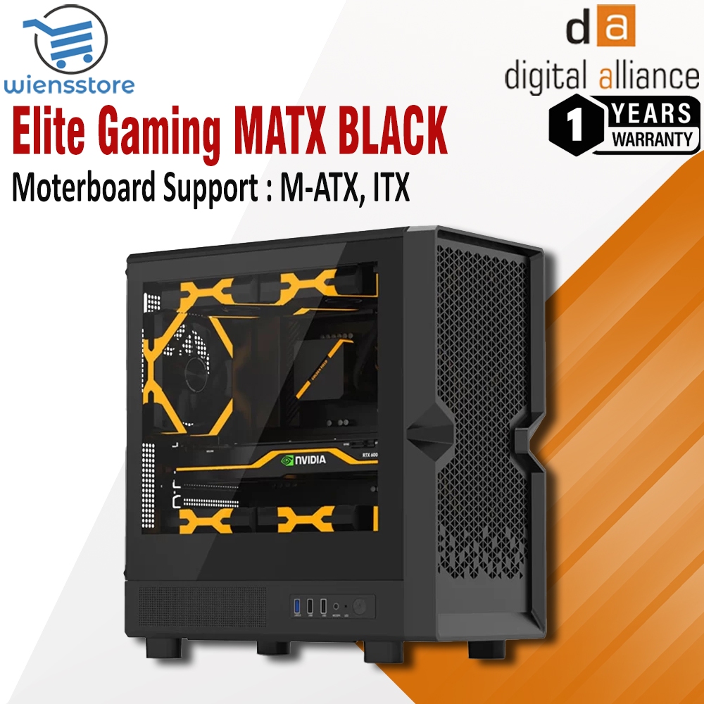 Jual Casing PC Digital Alliance Elite Gaming MATX BLACK | Shopee Indonesia