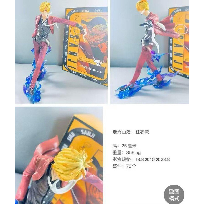 Jual action figure one piece sanji kaki aura biru box | Shopee Indonesia