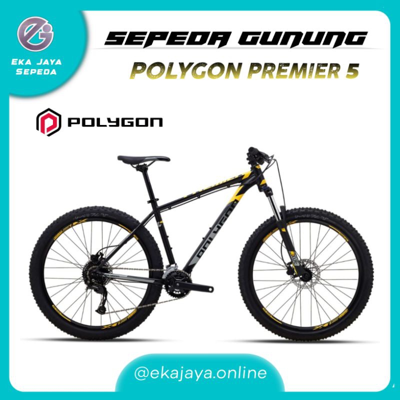Jual Sepeda Gunung MTB 27.5 Inch POLYGON Premier 5 - Hitam | Shopee Indonesia