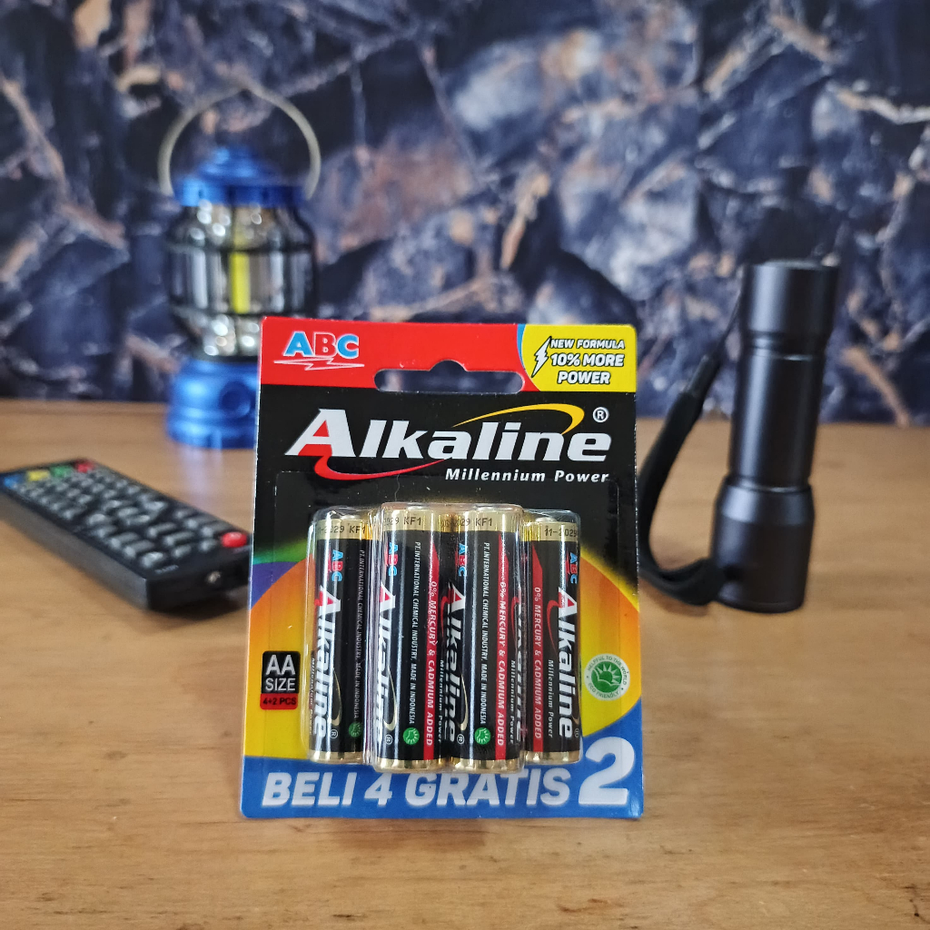 Jual Baterai ABC Alkaline AA A2 Battery - Batre Alkalin 1.5V Besar ...