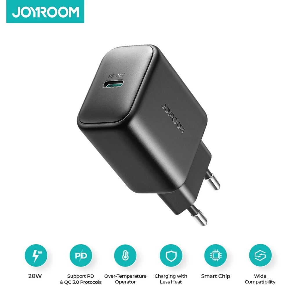 Jual JOYROOM JR-TCF20EU Adaptor Charger Type-C Fast 20W | Shopee Indonesia