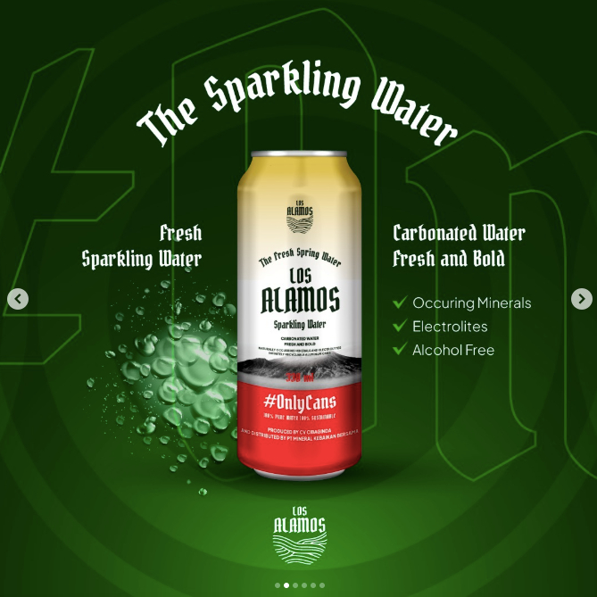 Jual Minuman Soda Original Los Alamos Sparkling Water in Can 330mL ...