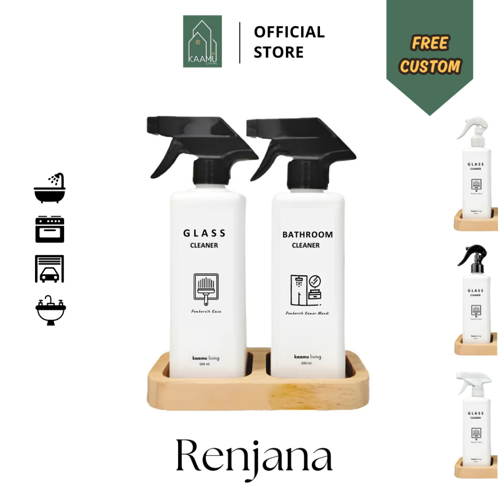 Jual KAAMU LIVING - RENJANA Botol Refill Disinfectant Spray Glass ...