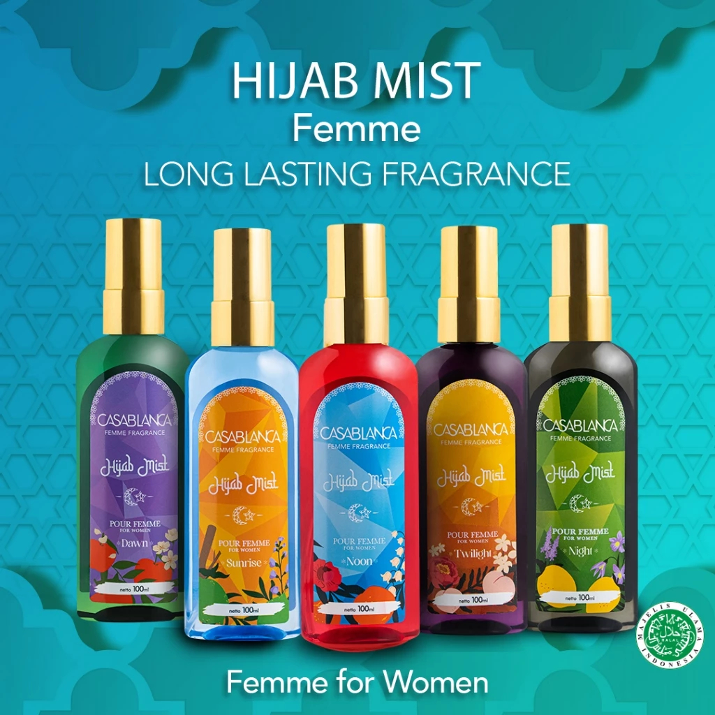 Jual CASABLANCA HALAL / HIJAB MIST BODY MIST PARFUM - 100ml | Shopee ...