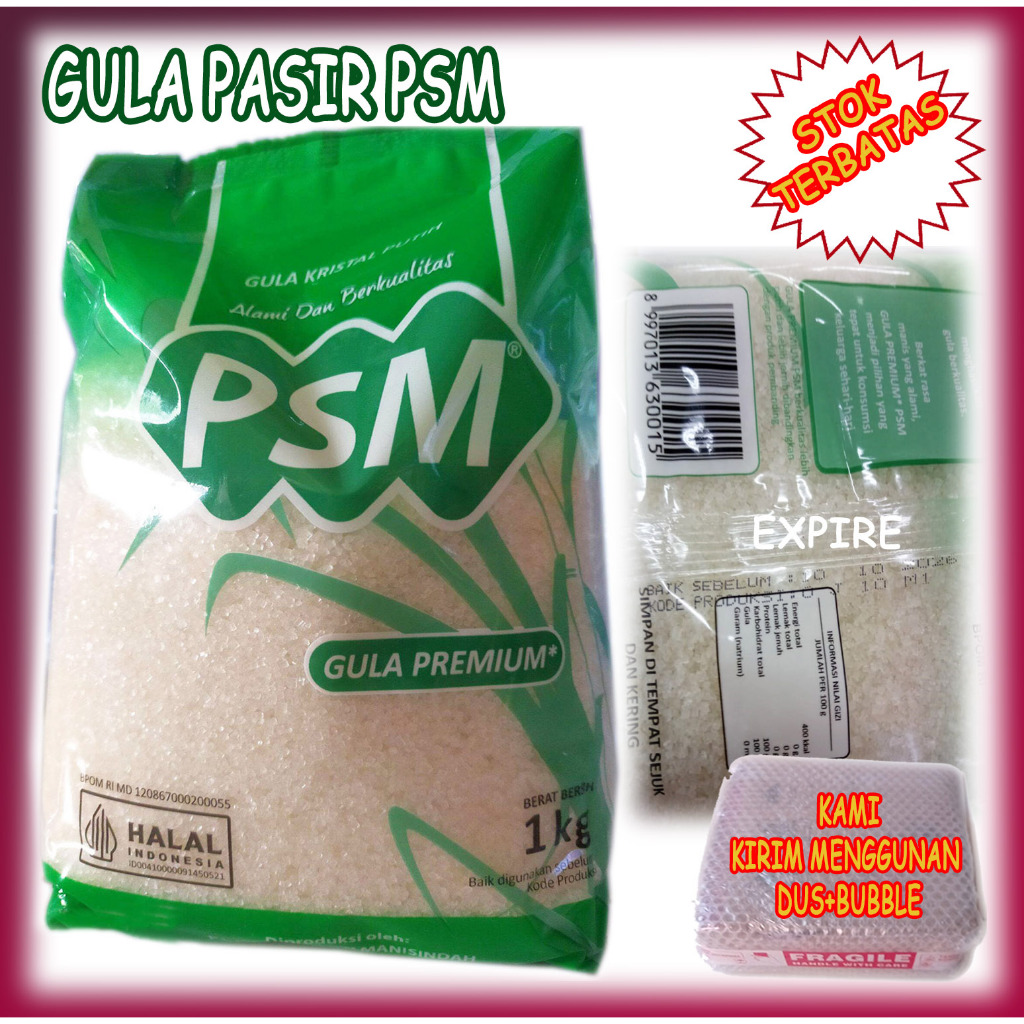 Jual Gula Pasir PSM Premium Kemasan 1 kg | Shopee Indonesia