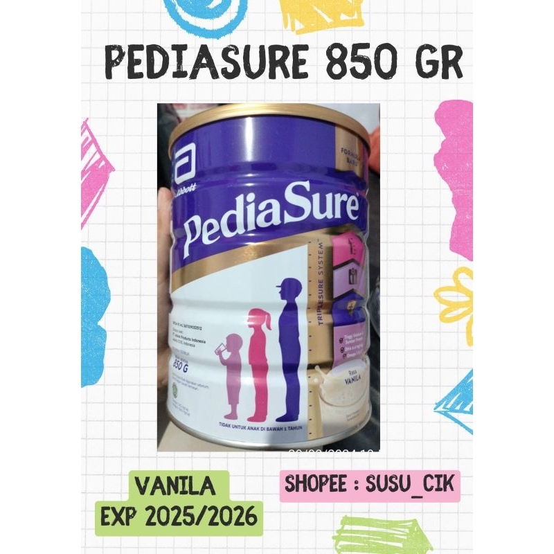 Jual Pediasure 800/850 gram Vanila Exp 2026/2027 | Shopee Indonesia