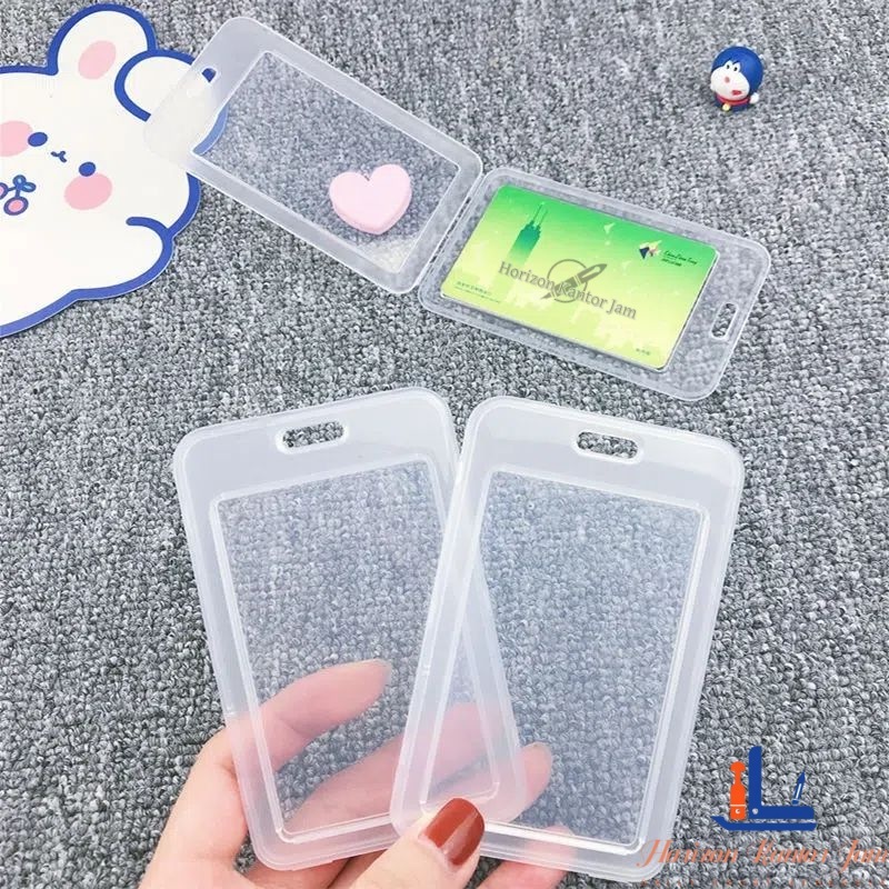 Jual Card Holder Transparan / Id Card Plastik Transparan / Name Tag ...