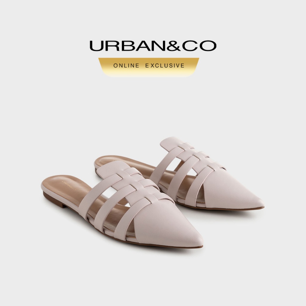 Jual URBAN&CO Gardenia Essentials Mules Flatshoes Sepatu Kerja Slip On ...
