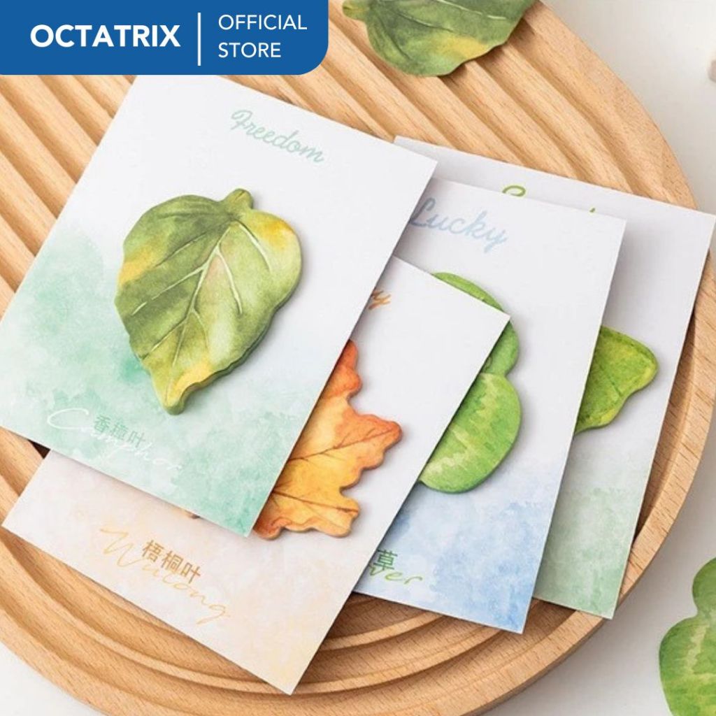 Jual Sticky Notes Leaf Aesthetic Post it Motif Daun / Memo Kertas ...