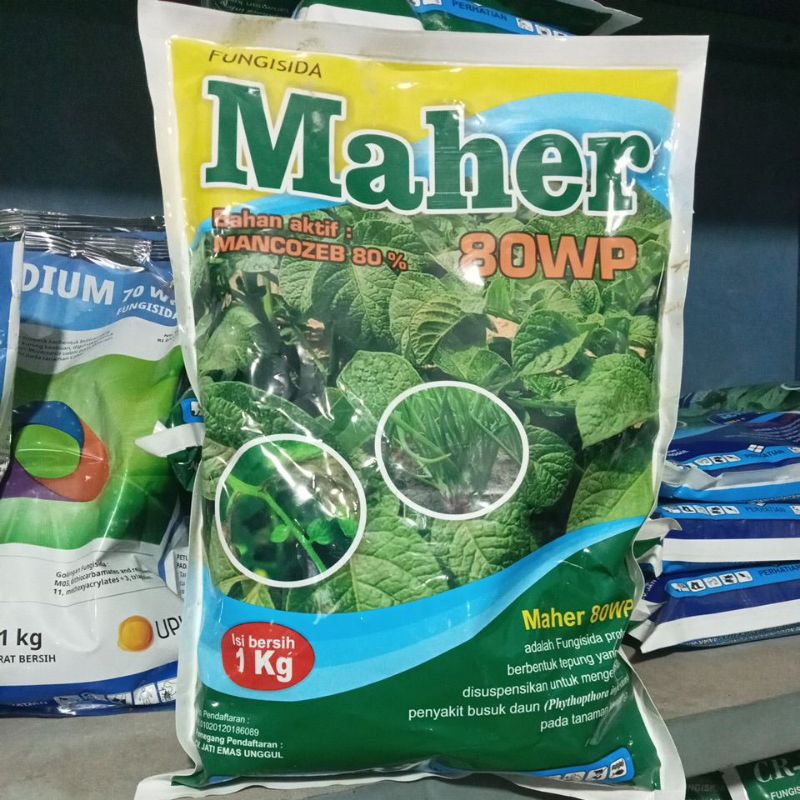 Jual FUNGISIDA MAHER KUNING 80WP 1Kg MANCOZEB | Shopee Indonesia
