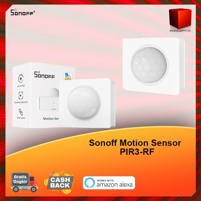 Jual Sonoff Smart Home Security Motion Sensor PIR 3 RF Sensor Gerak ...