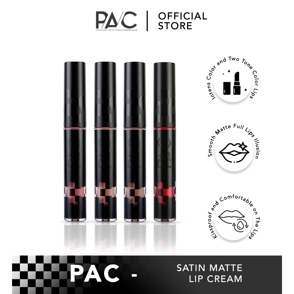 Jual PAC Satin Lip Cream New | Shopee Indonesia