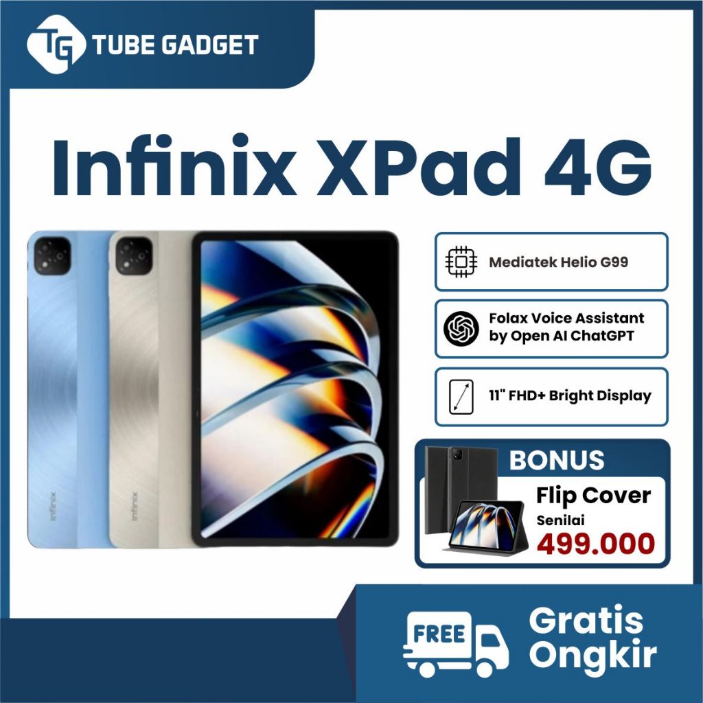 Jual Infinix XPad 4+256GB [Free Keyboard] Original Garansi Resmi - Grey ...