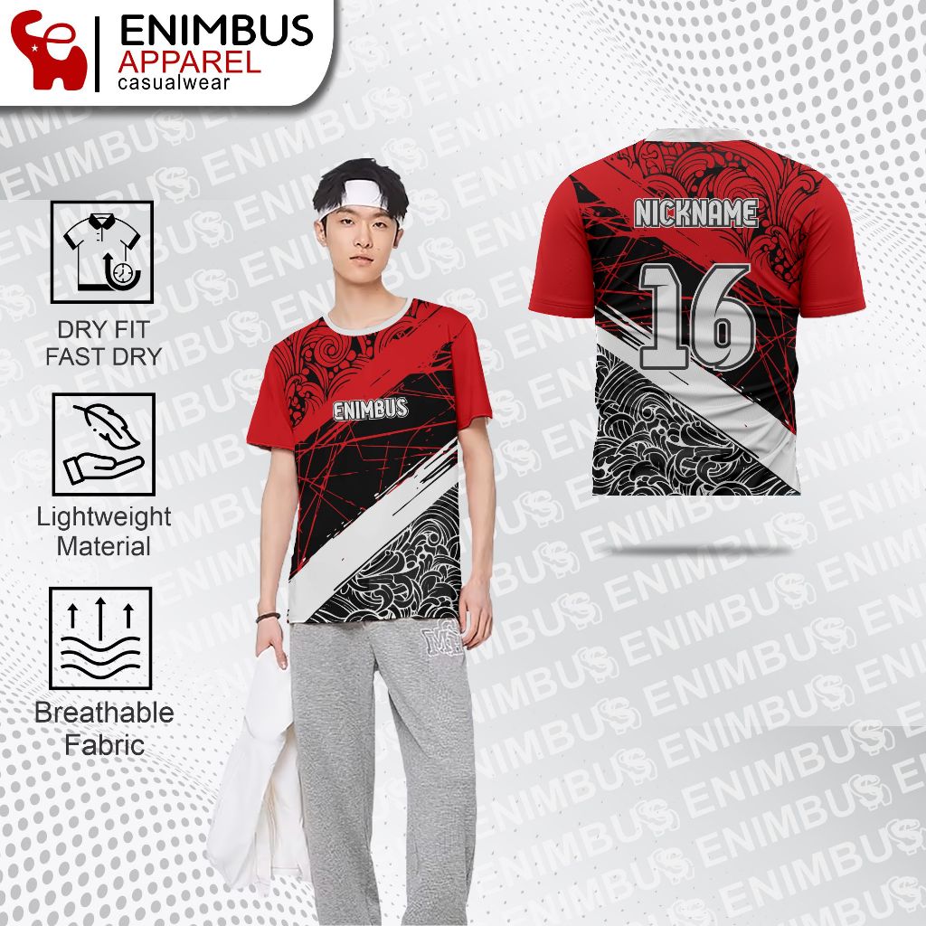 Jual ENIMBUS Baju Kaos Jersey Batik Olahraga Futsal Bola Badminton Pria ...