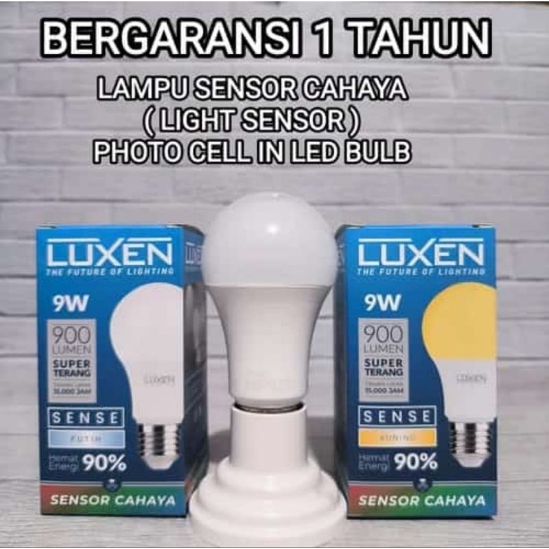 Jual lampu LED sensor cahaya luxen 12 watt | Shopee Indonesia