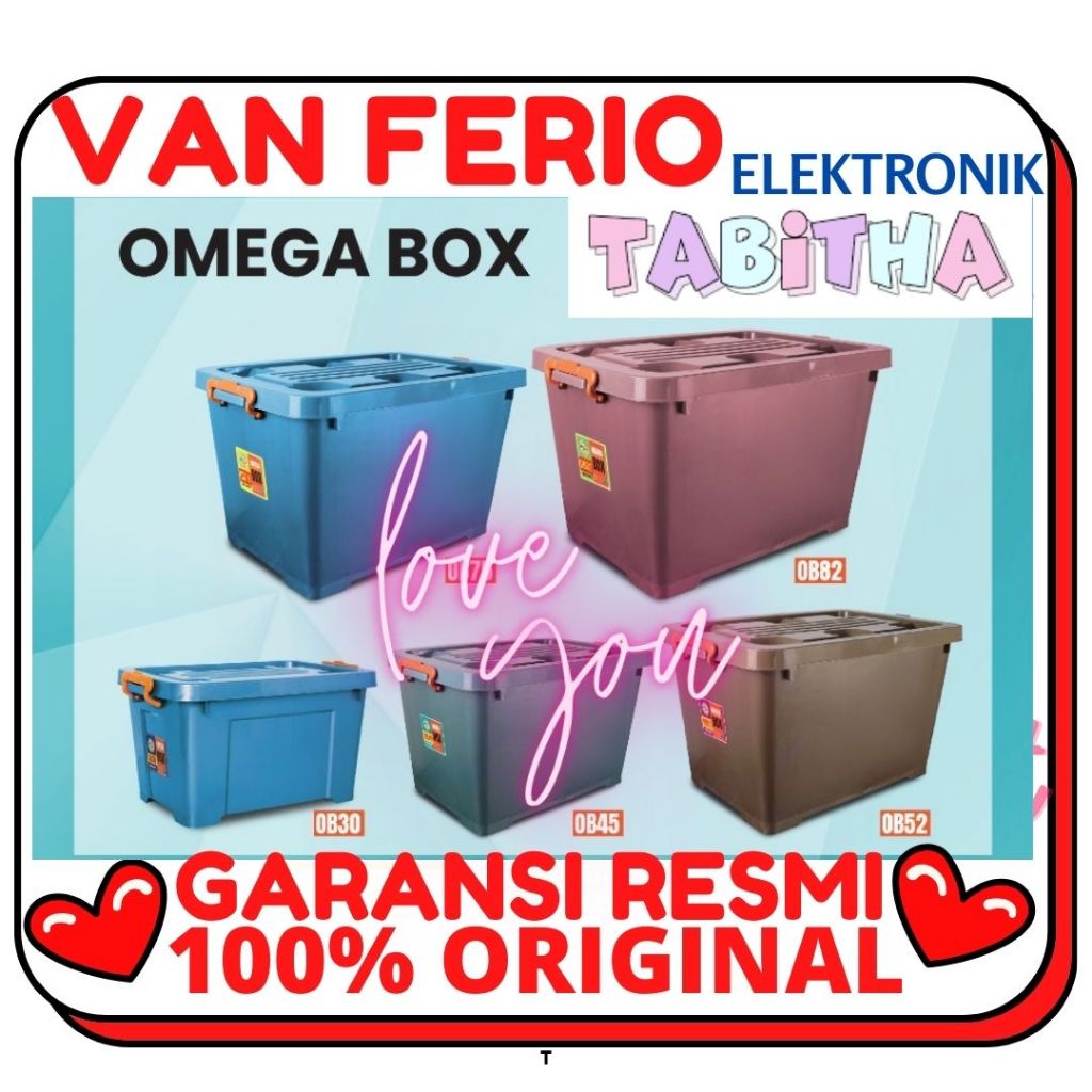 Jual OMEGA CONTAINER BOX PLASTIK TABITHA / BOX SERBAGUNA KUAT KOKOH ...