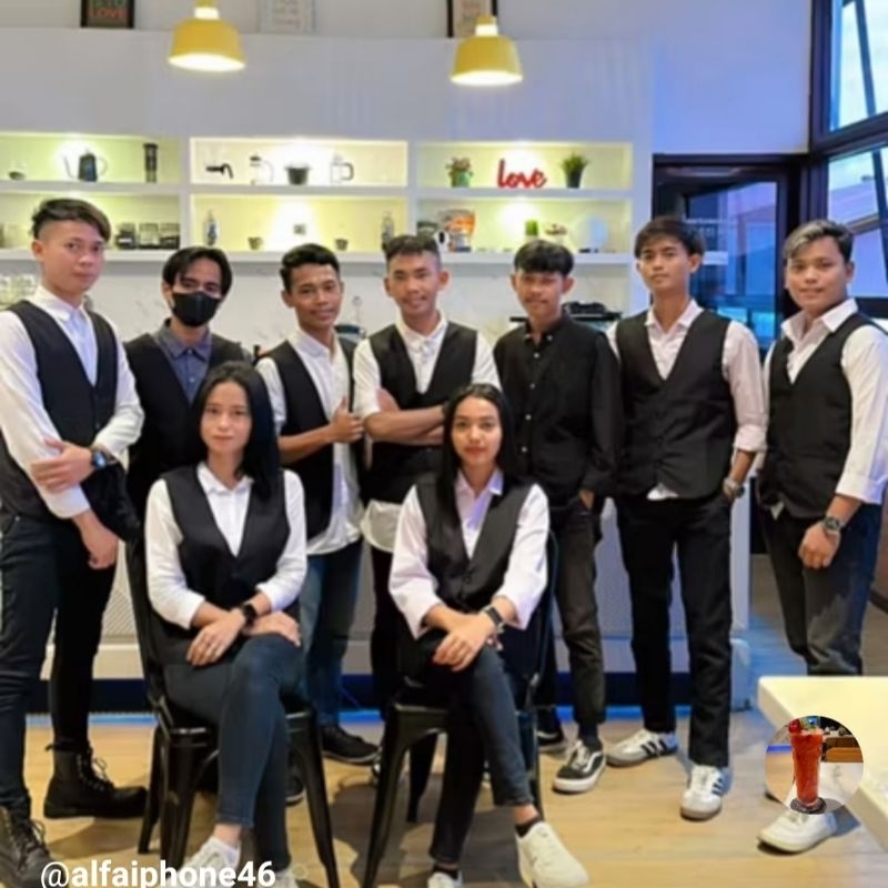 Jual Rompi pelayan hotel waiter Pria dan wanita dewasa | Shopee Indonesia