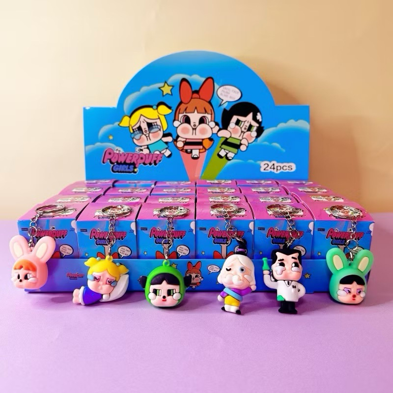 Jual Ganci Blind Box Keychain Cry Baby PPG Power puff girls Gantungan ...