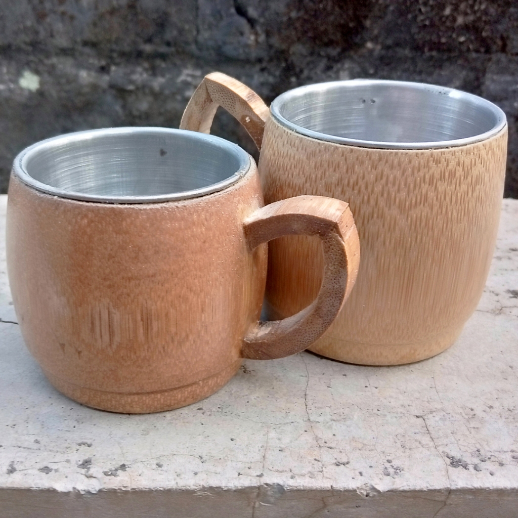 Jual Cangkir Bambu Alami Cangkir Bambu Couple Gelas Cangkir Bambu ...