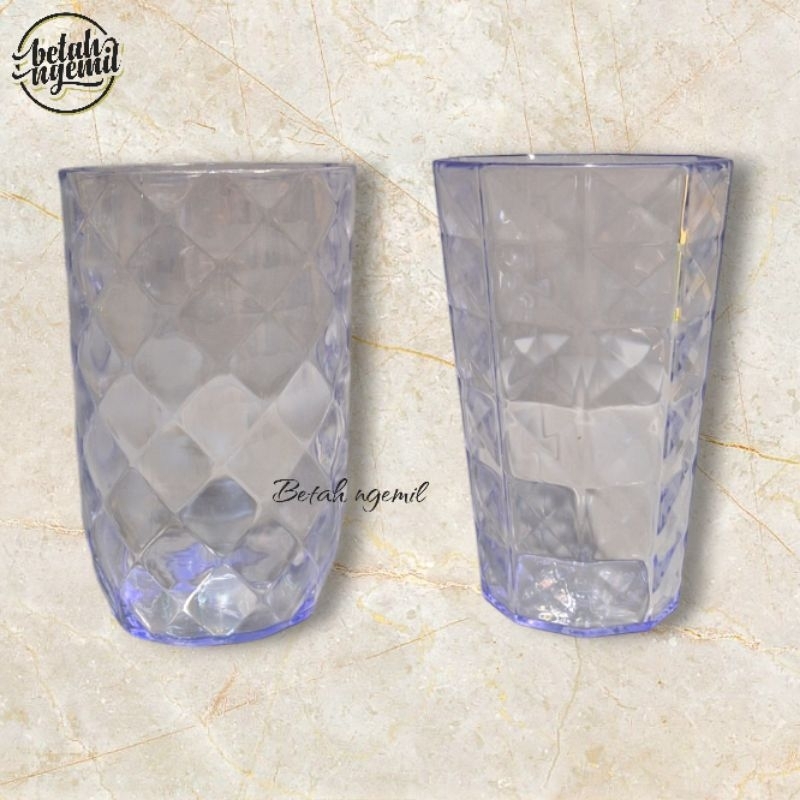 Jual Gelas Kristal Anti Pecah Bahan Akrilik tebal Anti Pecah dan cantik ...