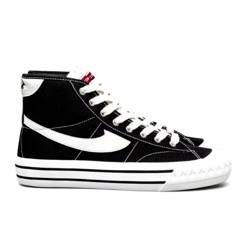 Jual Sepatu Compass Retrograde Hi Decon Black White | Shopee Indonesia