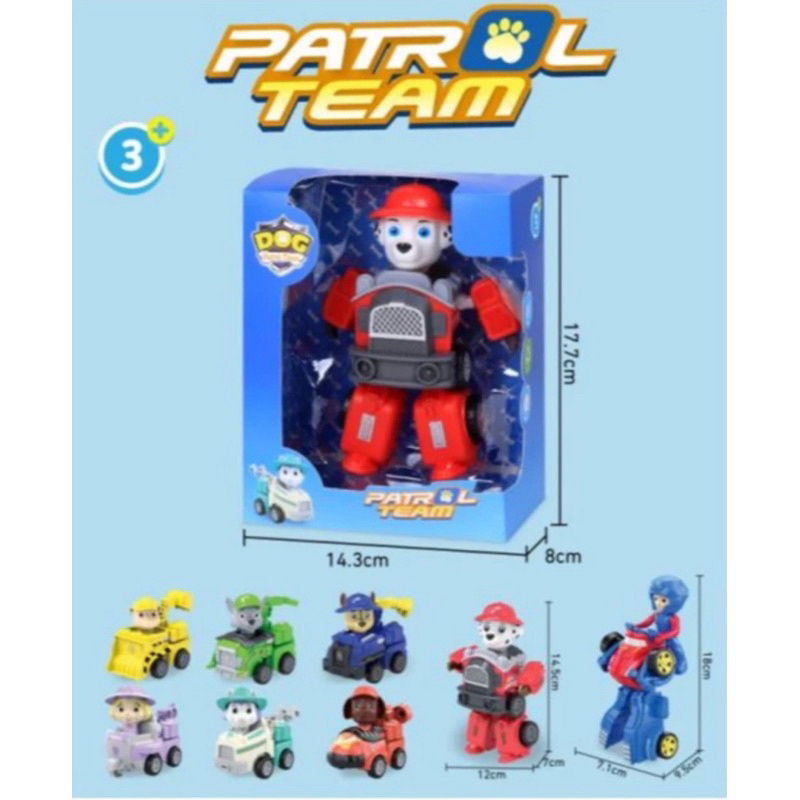 Jual Mainan Anak Paw Patrol Deformation Mainan Dog Patrol Team 750131 ...