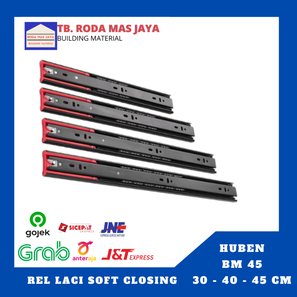Jual Rel Laci Slow Motion Double Tarik Meja Huben 30 - 40 - 45 Cm BM45 ...