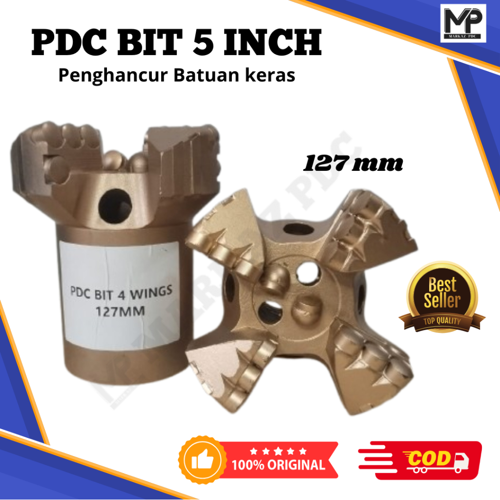 Jual mata bor pdc/Mata Bor 5 inch/mata bor sumur | Shopee Indonesia