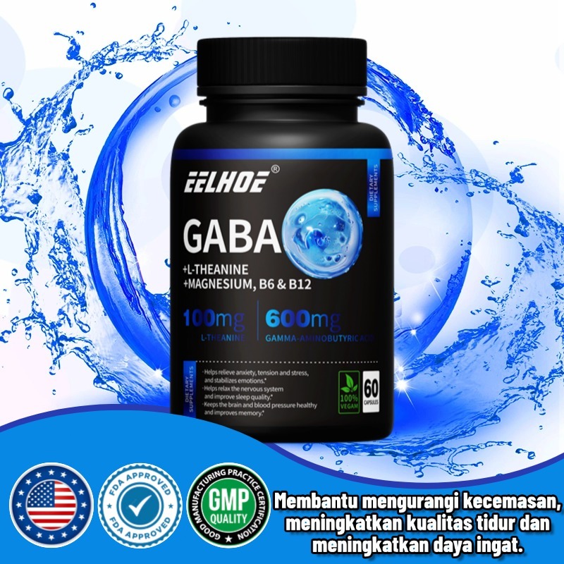 Jual GABA 600mg – Suplemen untuk meredakan ketegangan, meningkatkan ...