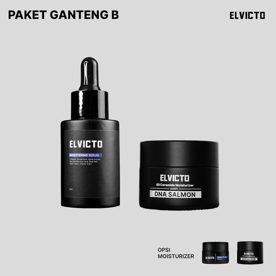 Jual ELVICTO PAKET GANTENG B | BRIGHTENING SERUM, MOISTURIZER | Shopee ...