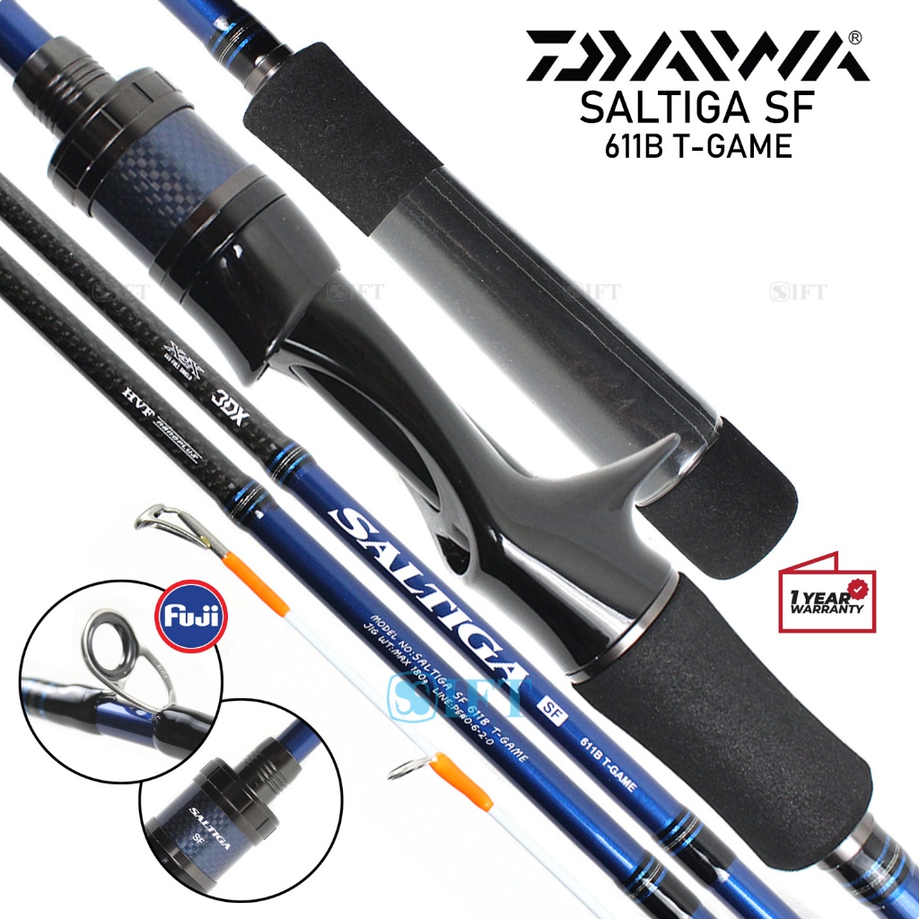 Jual Joran OH DAIWA SALTIGA SF 611 B T-GAME | Fuji Alconite Guides + Seat | Overhead Surf Laut ...