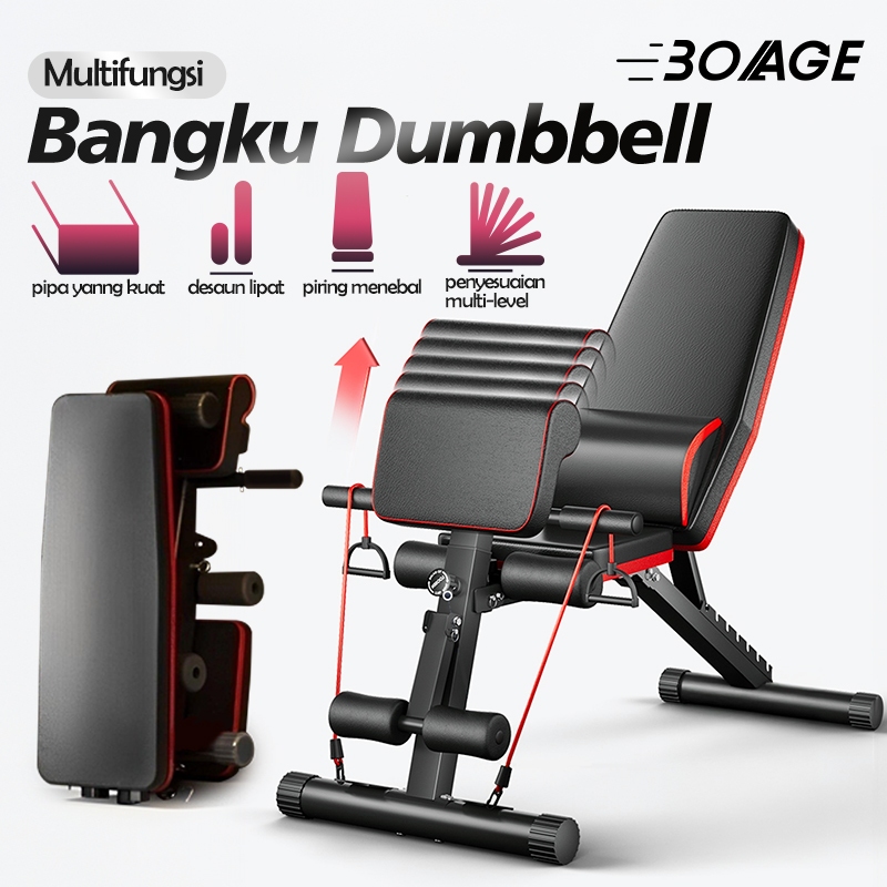 Jual (Penawaran panas!!!) Bangku Dumbbell MultiFungsi，Bisa melatih ...