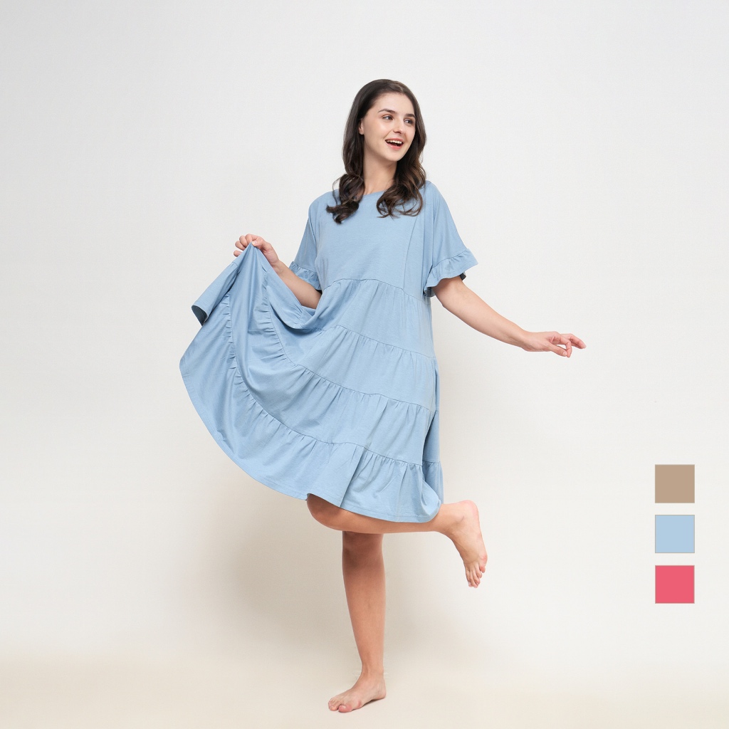 Jual Ruffle Homedress (Baju Daster Ibu Hamil & Menyusui) | Shopee Indonesia