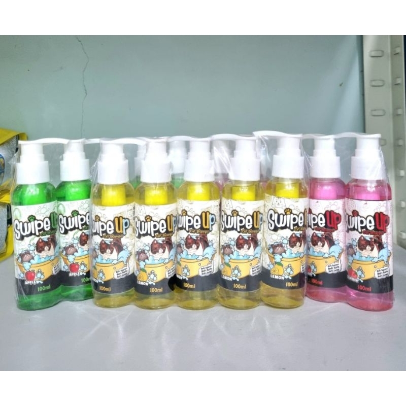 Jual Shampoo Kucing SWIPE UP Anti KUTU/JAMUR/BAKTERI Botol Pump 100ml ...