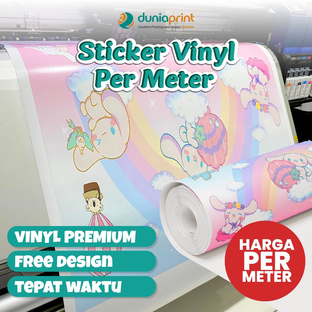 Jual Cetak Stiker Vinyl | Cetak Sticker Custom 1 Meter | Stiker Vinyl ...