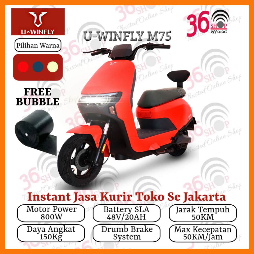 Jual Sepeda Listrik UWINFLY M75 800 Watt Electric Bike | Shopee Indonesia