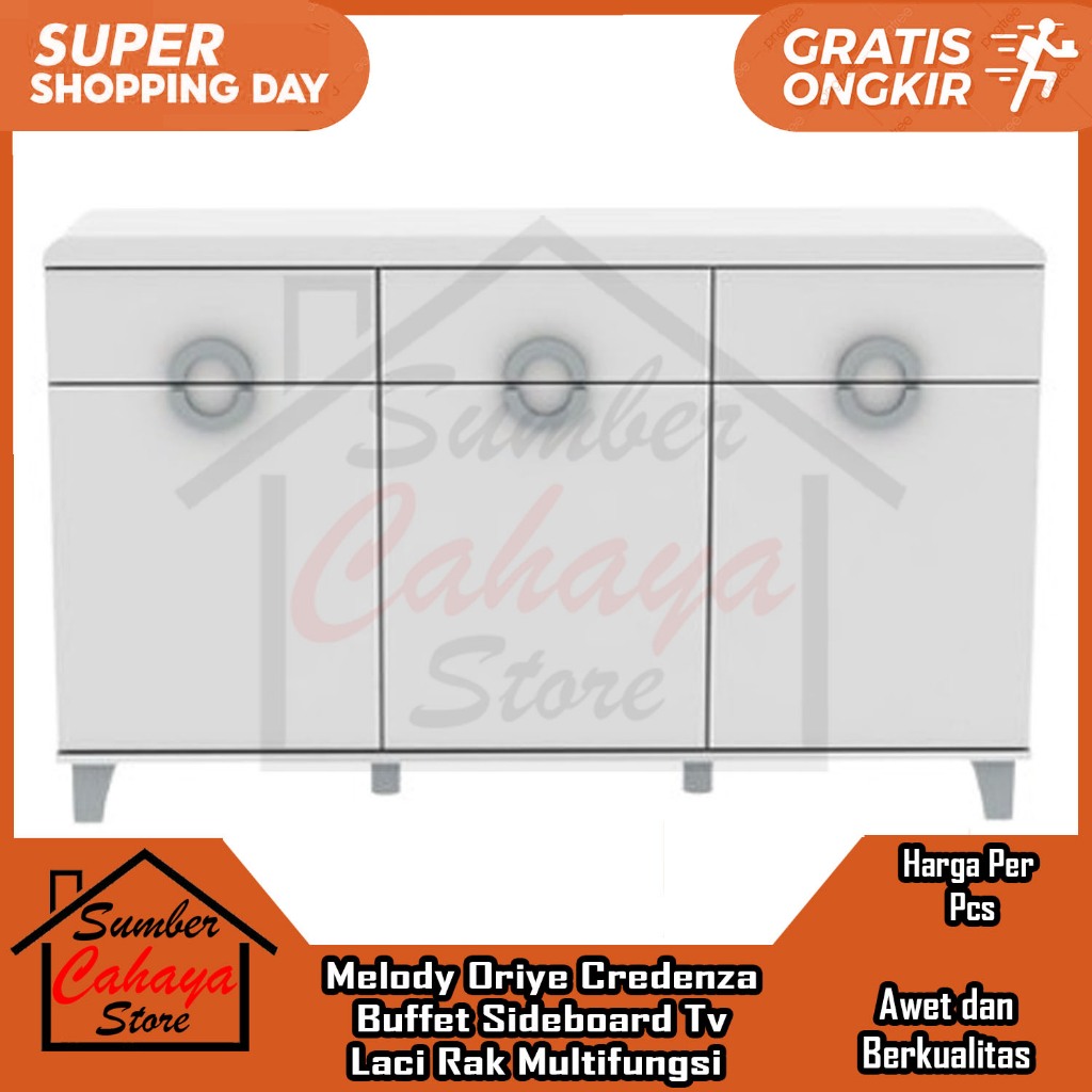Jual [Instant] Melody Oriye Sideboard Credenza Buffet Rak Tv Lemari ...