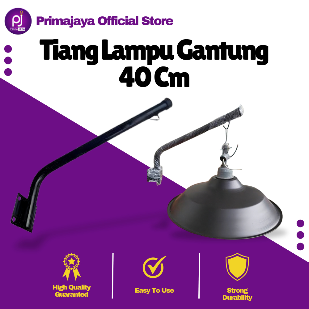 Jual Tiang Besi Gantung Hias 40cm Warna Hitam Breket Tempel Dinding Kap Lampu WD Jalan Decor ...