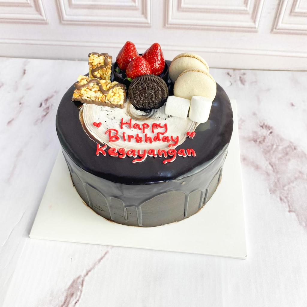 Jual Kue Ulang tahun/birthday cake/kue Ultah tema Chocolate/kue birthday Coklat | Shopee Indonesia
