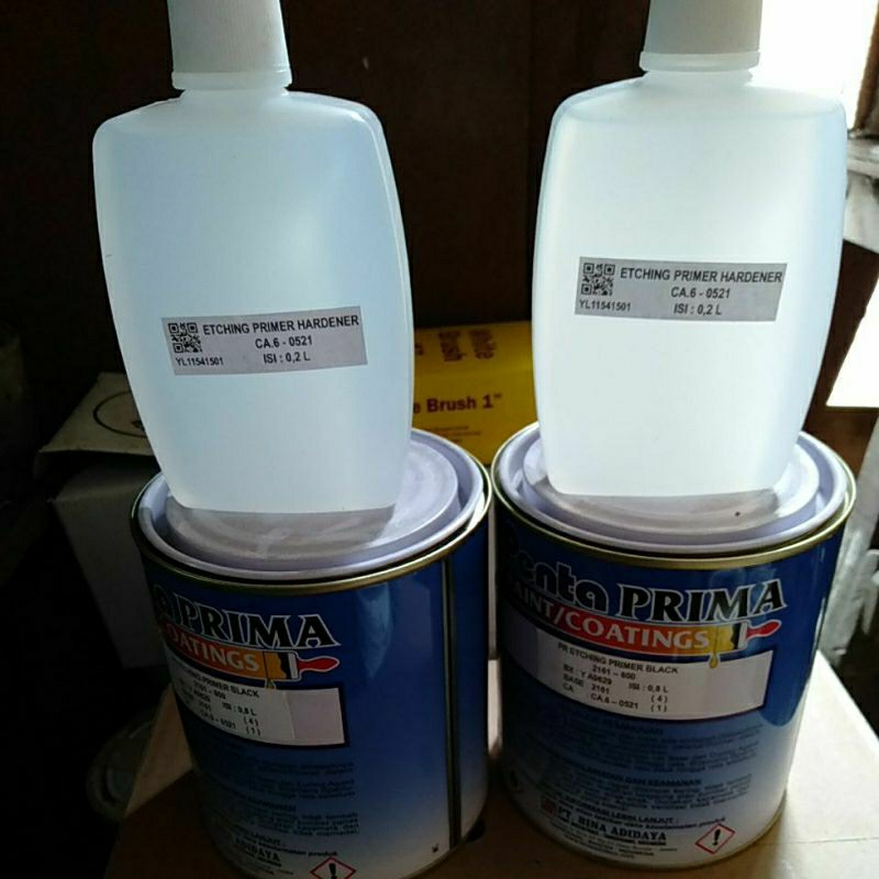 Jual Penta Prima Etching Primer Black Cat Dasar Galvanis 1Liter ...