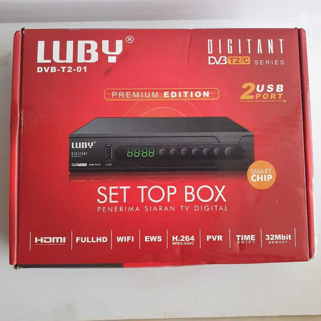 Jual LUBY STB SET TOP BOX TV DIGITAL LUBY DVB T2-01 BODY BESI GARANSI RESMI | Shopee Indonesia