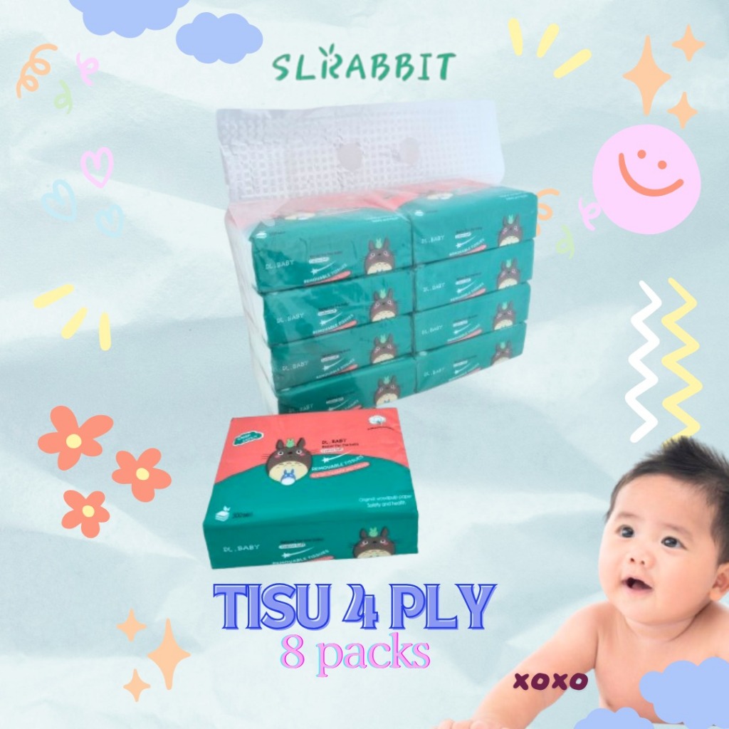 Jual [SL RABBIT] Tissue Tisu 4 ply 300 sheets tebal soft halus murah ...