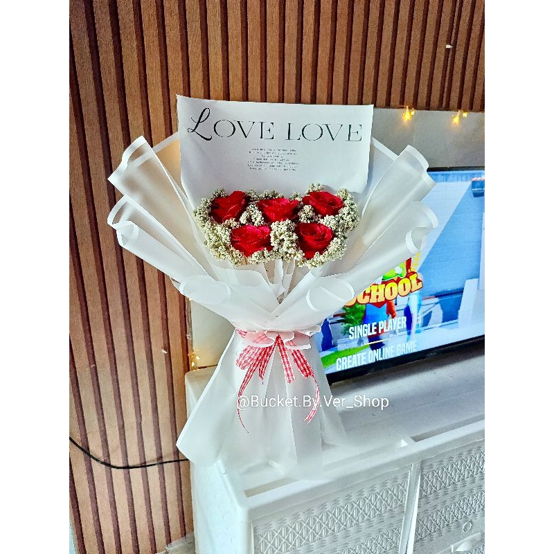 Jual READY STOCK BUCKET VALENTINE / BUCKET BUNGA / Bucket Tunangan ...